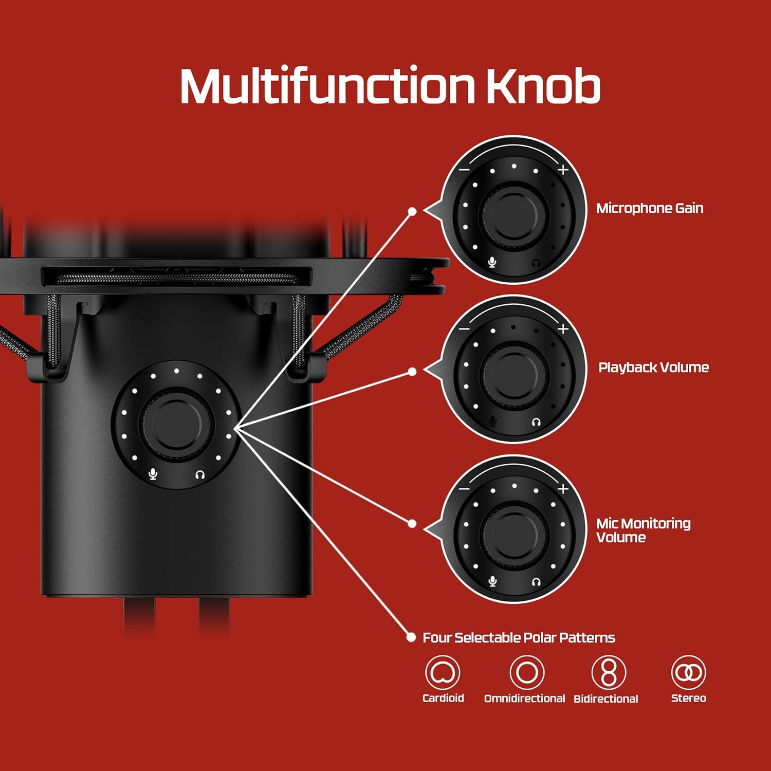 HyperX QuadCast 2 Frost – USB Microphone for Gaming, Streaming & Podca ...