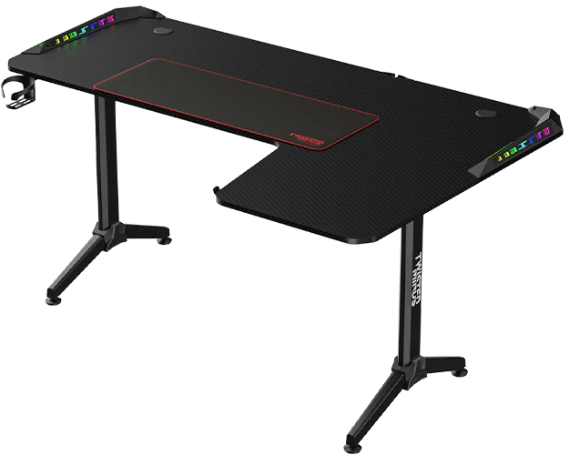 Twisted Minds Warrior L Shaped Right Gaming Desk, 160CM*100CM*75CM Siz ...