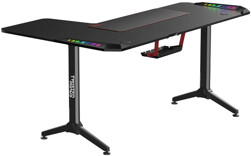 Twisted Minds Warrior L Shaped Right Gaming Desk, 160CM*100CM*75CM Siz ...