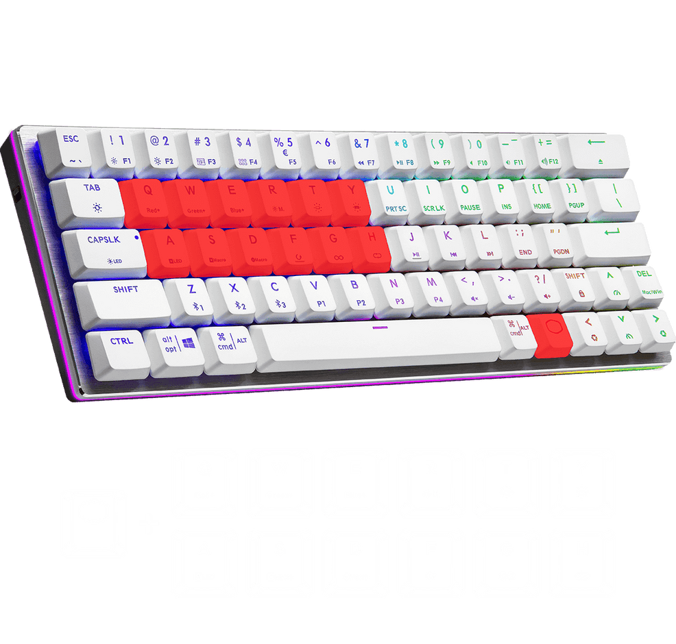 COOLER MASTER SK622 WIRELESS MECHANICAL KEYBOARD White - لوحة مفاتيح ...