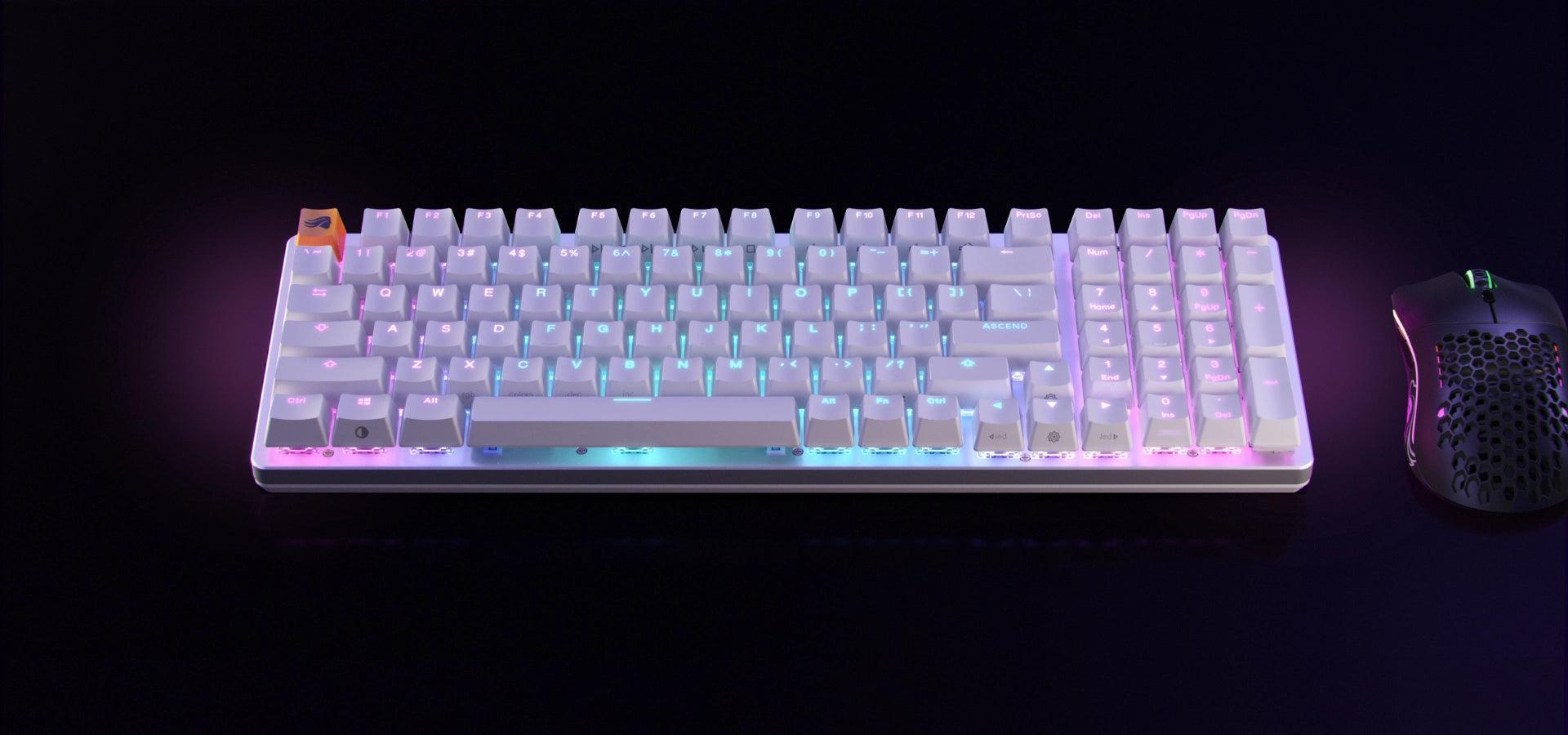 Glorious GMMK2 96% Keyboard Pre-Built -Arabic White - مع احرف عربيه ...